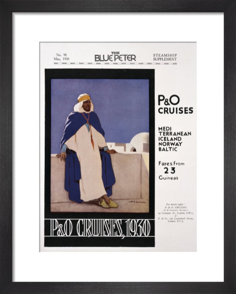 P&O Advert for Cruises, 1930 – P&O Heritage Prints