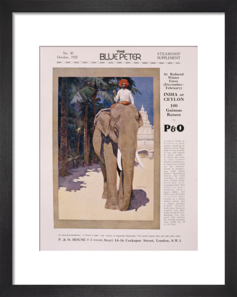 P&O India Advert, 1925 – P&O Heritage Prints