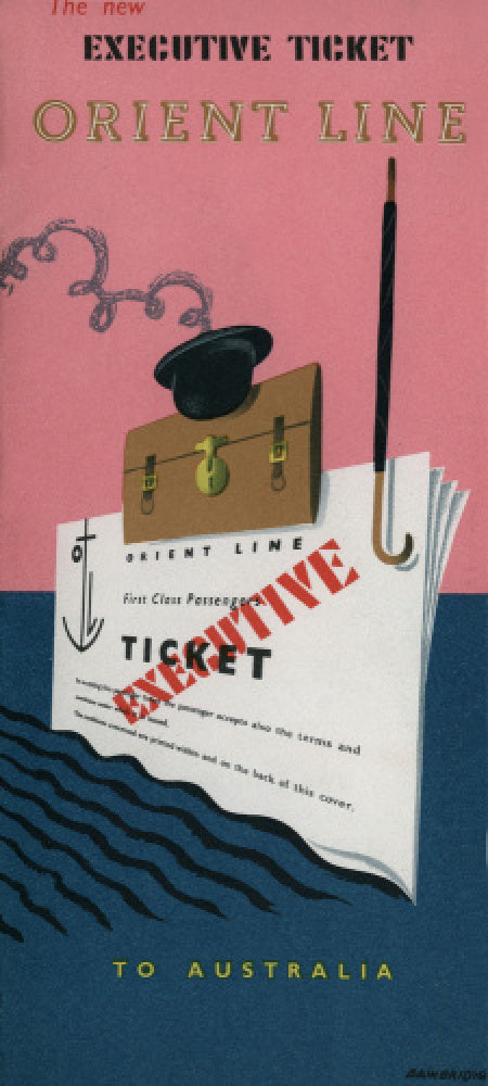 The New Executive Ticket to Australia – P&O Heritage Prints