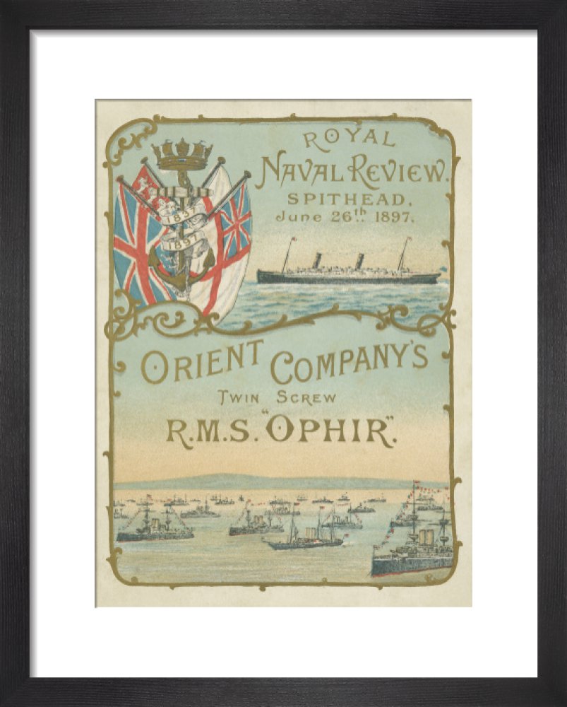 Royal Naval Review Menu 1897 – P&O Heritage Prints