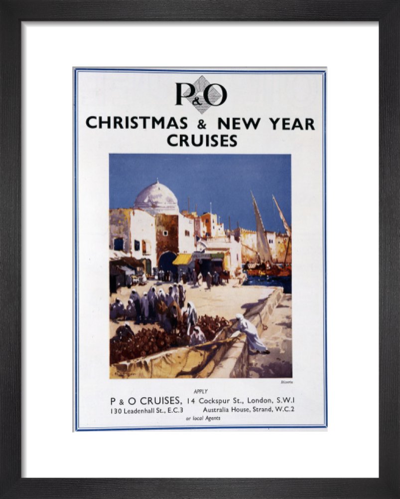 P&O Advert for Christmas & New Year Cruises – P&O Heritage Prints